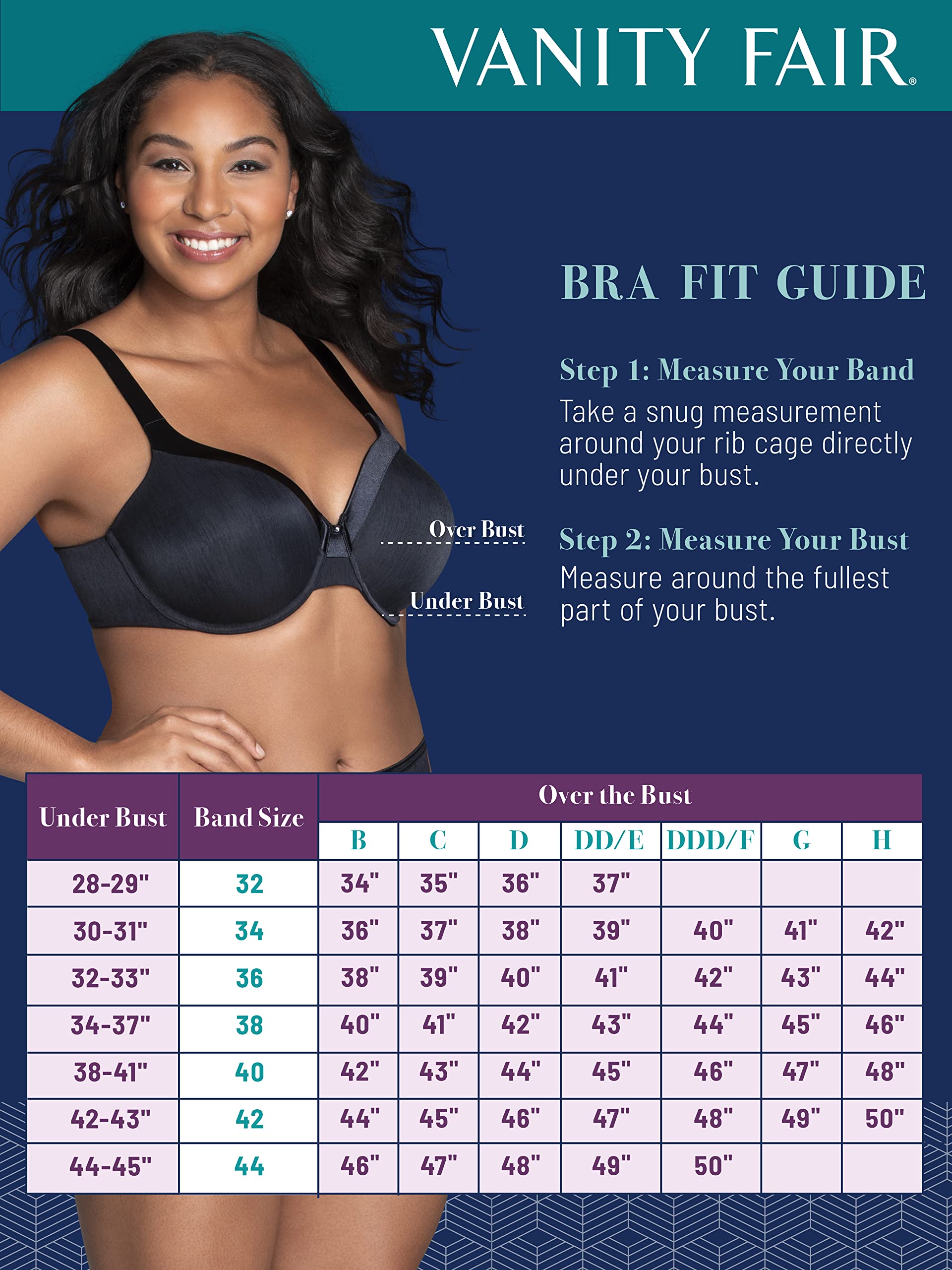 Vanity Fair Women's Plus Size Illumination Full Figure Zoned-in Support Bra, Lightly Lined Cups up to DD, Underwire-Beige, 38C