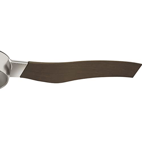 Casablanca Fan Company 59167 Casablanca Perseus Indoor/Outdoor Ceiling Fan with LED Light and Wall Control, Large, Brushed Nickel finish