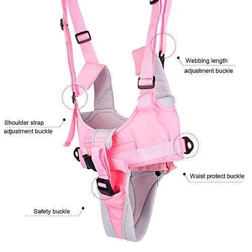 ORANGEHOME Baby Walker, Toddler Walking Harness Assistant, Handheld Walk Helper Babies, Safety Harnesses Breathable Help Stand Up&Walk Learning Helper for 7-24 Month Infant Activity-Pink