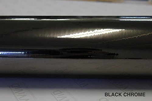 Black Mirror Chrome Cast Vinyl Wrap Self-Adhesive Film Decal Air-Release Bubble and Air-Free 3MIL-VViViD8 (6ft x 5ft)