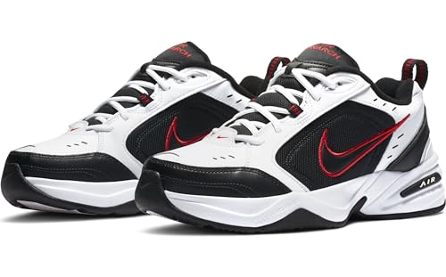 Nike Men's Air Monarch IV Cross Trainer, White/Black, 7.5 X-Wide