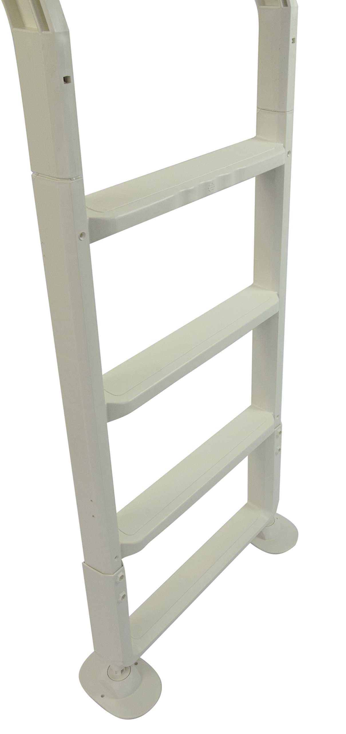 Champlain Plastics Above Ground Pool Deck Ladder Adjustable Upto 54". Made is USA