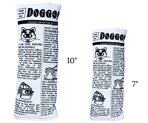 Pet Qwerks Plush Interactive Dog Toys - Newspaper Squeaker Toy - 10 in,Large breeds
