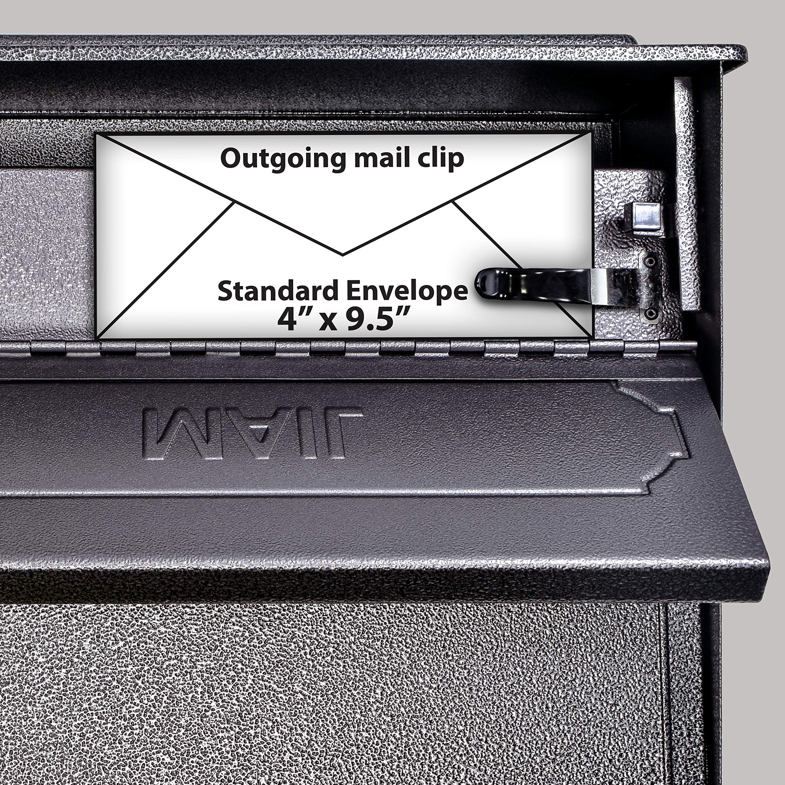 Mail Boss 7175 Townhouse Locking Security Wall Mount Mailbox, Galaxy,Medium