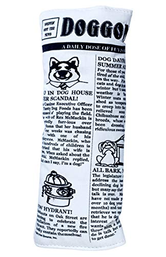 Pet Qwerks Plush Interactive Dog Toys - Newspaper Squeaker Toy - 10 in,Large breeds