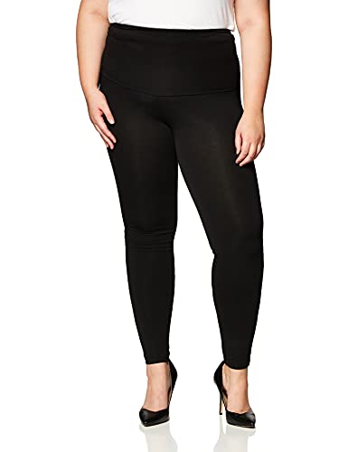 Hue Women's Ultra Tummy Shaping Legging, Black, X-Large