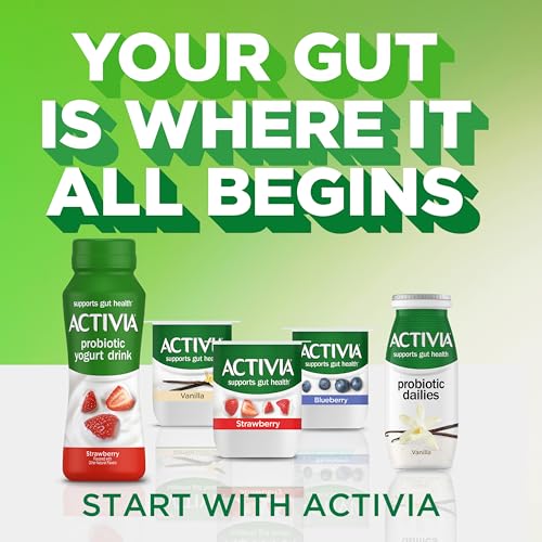 Activia Probiotic Lowfat Yogurt, Peach, Non-GMO Project Verified, 4 Oz, Pack of 4