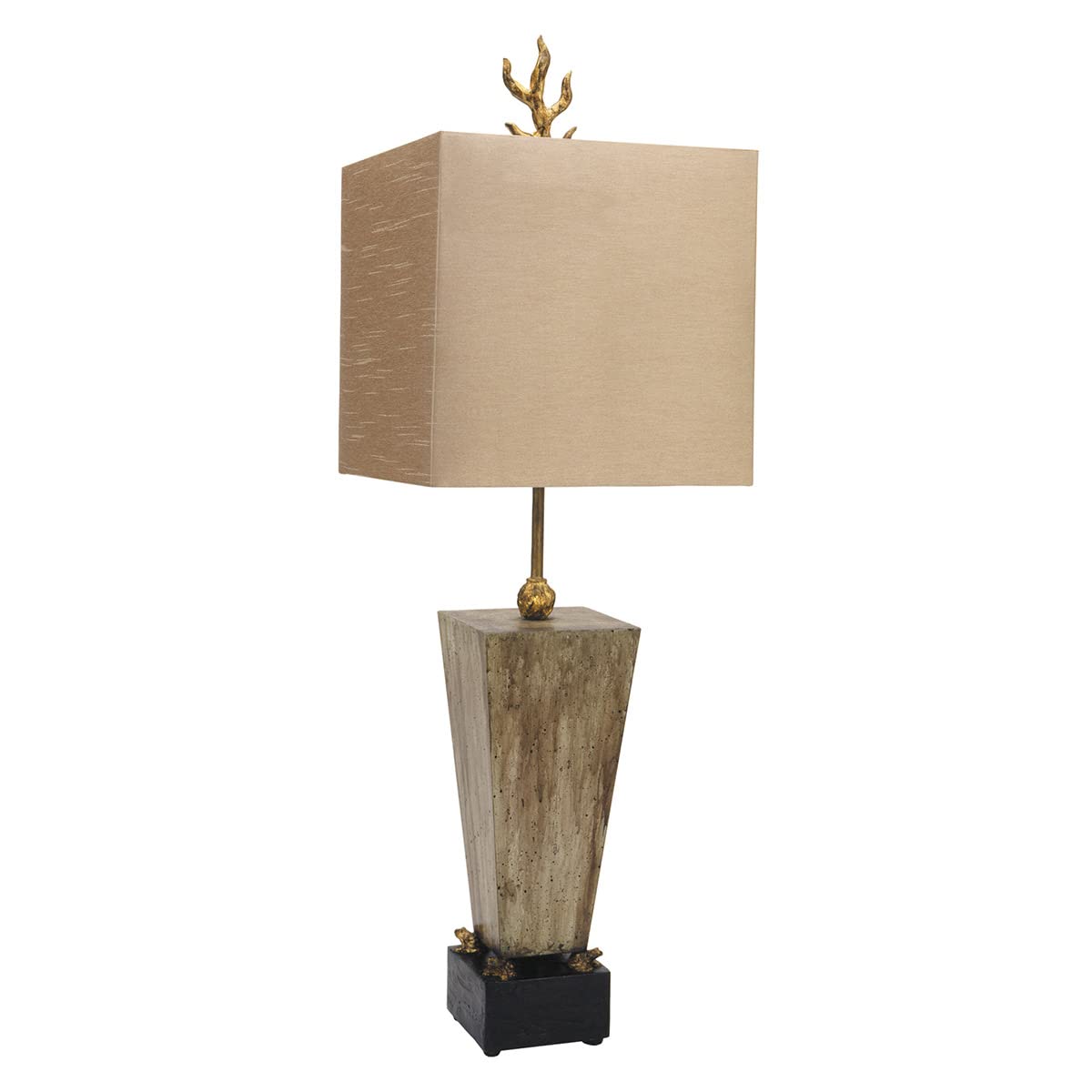 Flambeau Lighting TA1075 Grenouille Table Lamp, 10" x 10" x 31"