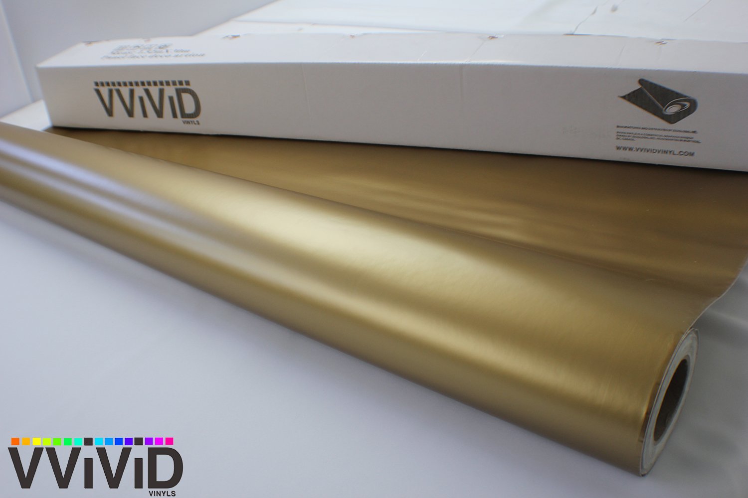 VViViD Matte Metallic Pearl Gold 1 Foot x 5 Feet Vinyl Wrap with Air Release Technology