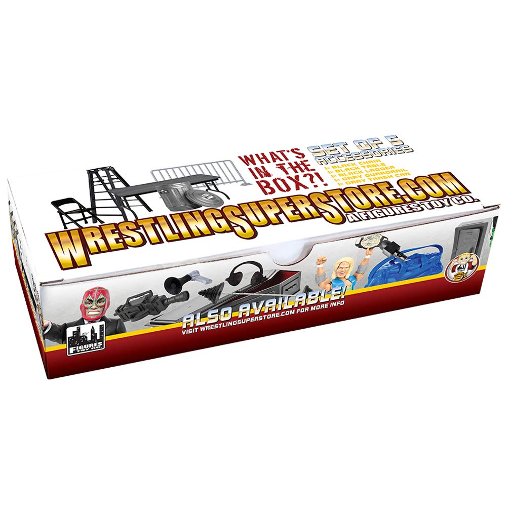 Set of 5 Wrestling Prop Accessories for Wrestling Action Figures
