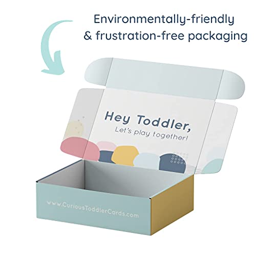 Curious Toddler⢠Activity Cards | 40+ Activities for Toddler & Me (12-24 Months) | Developmentally-Focused and Stimulating Creative Playtime Ideas | Bonus: Two Recipes for Dough & Dyed Pasta