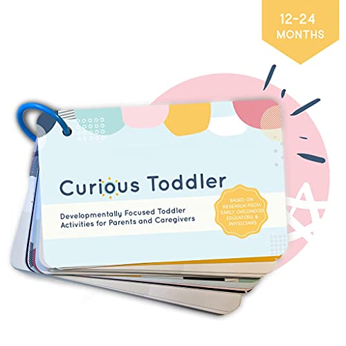 Curious Toddler⢠Activity Cards | 40+ Activities for Toddler & Me (12-24 Months) | Developmentally-Focused and Stimulating Creative Playtime Ideas | Bonus: Two Recipes for Dough & Dyed Pasta