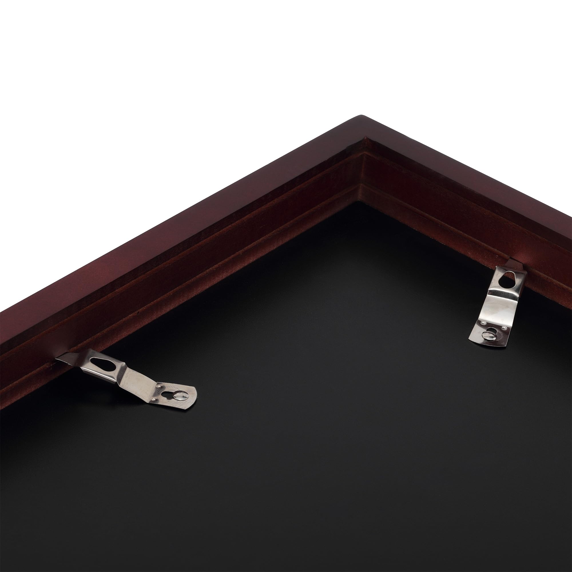 Ambiance Gallery Wood 1.5" Deep Picture Frames - 16x20" Black Wood Frame, Shatter-Resistant Acrylic Glazing & MDF Backing, Horizontal or Vertical Wall Wall Display