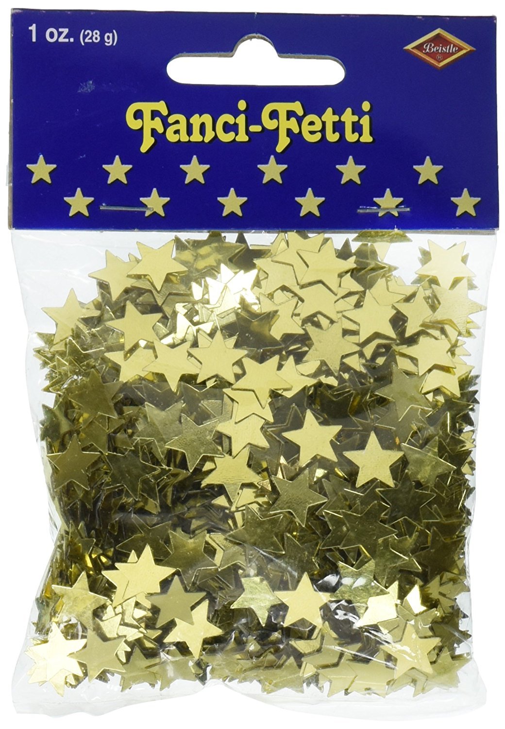 Fanci-Fetti Stars (gold) Party Accessory (1 count) (1 Oz/Pkg)