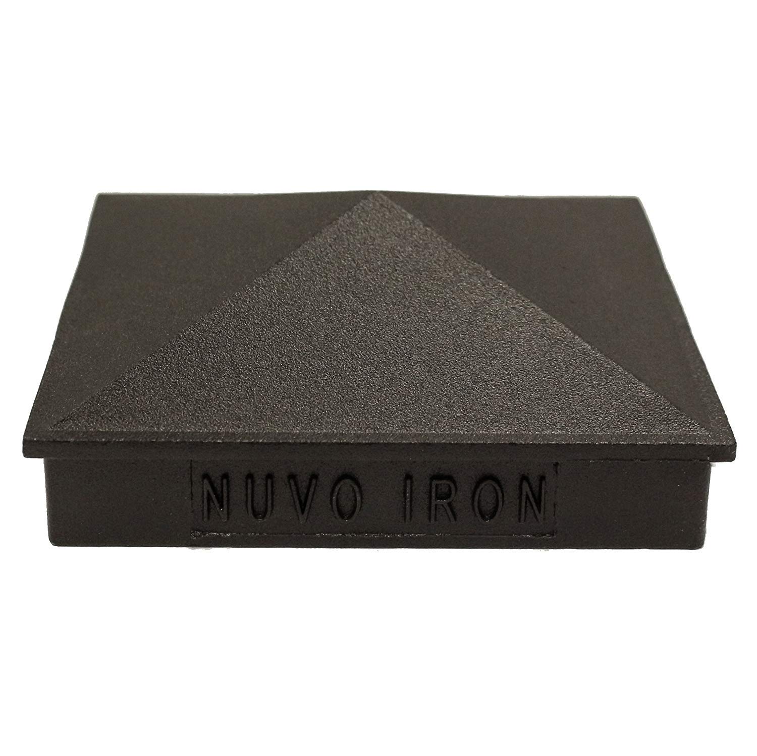 Nuvo Iron PCP02 3 1/2" Pyramid Post Cap, 3-1/2 x 3-1/2 inch, Black