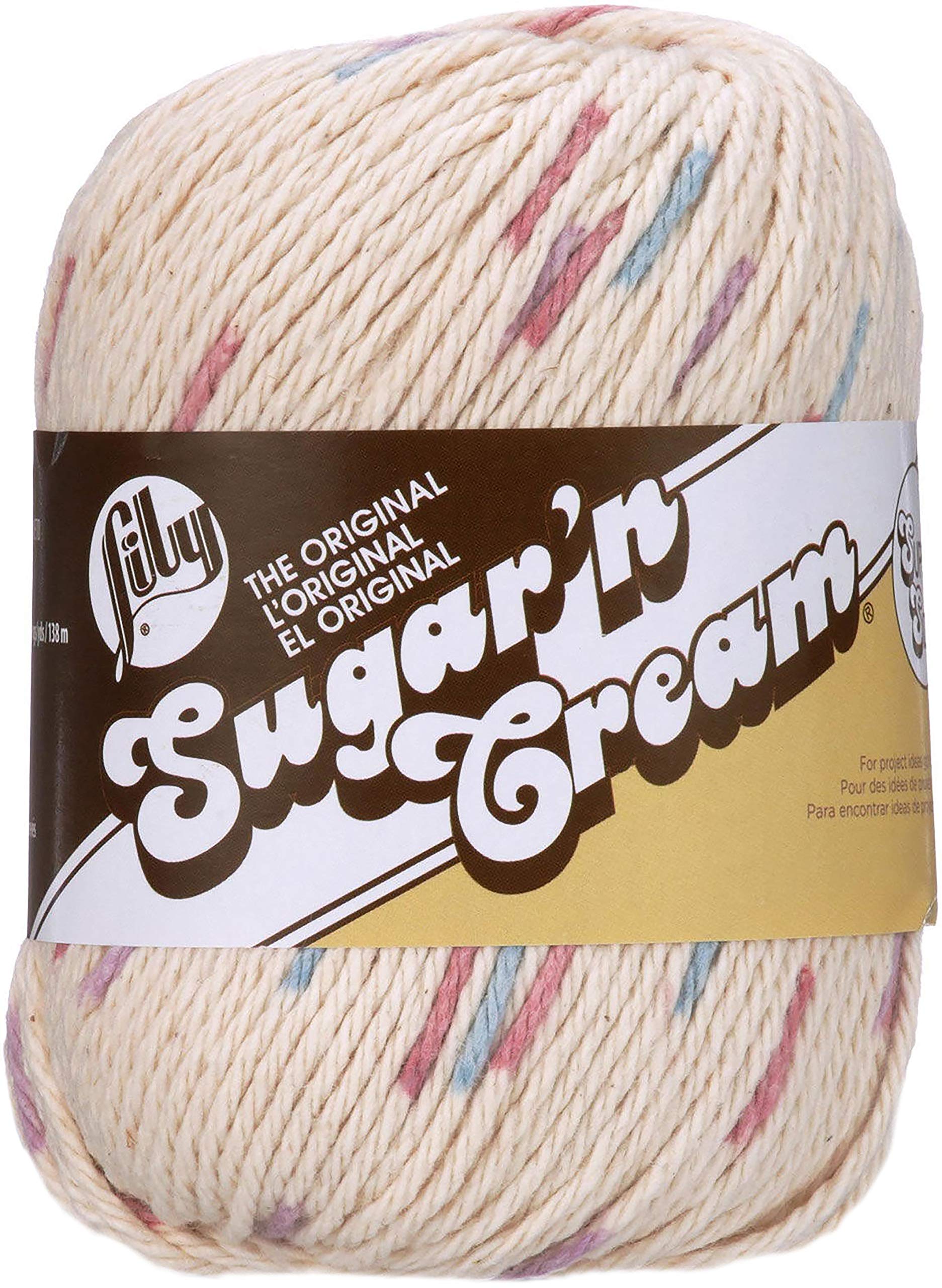 Lily Sugar'n Cream Super Size Ombres Yarn, 3 oz, Potpourri, 1 Ball