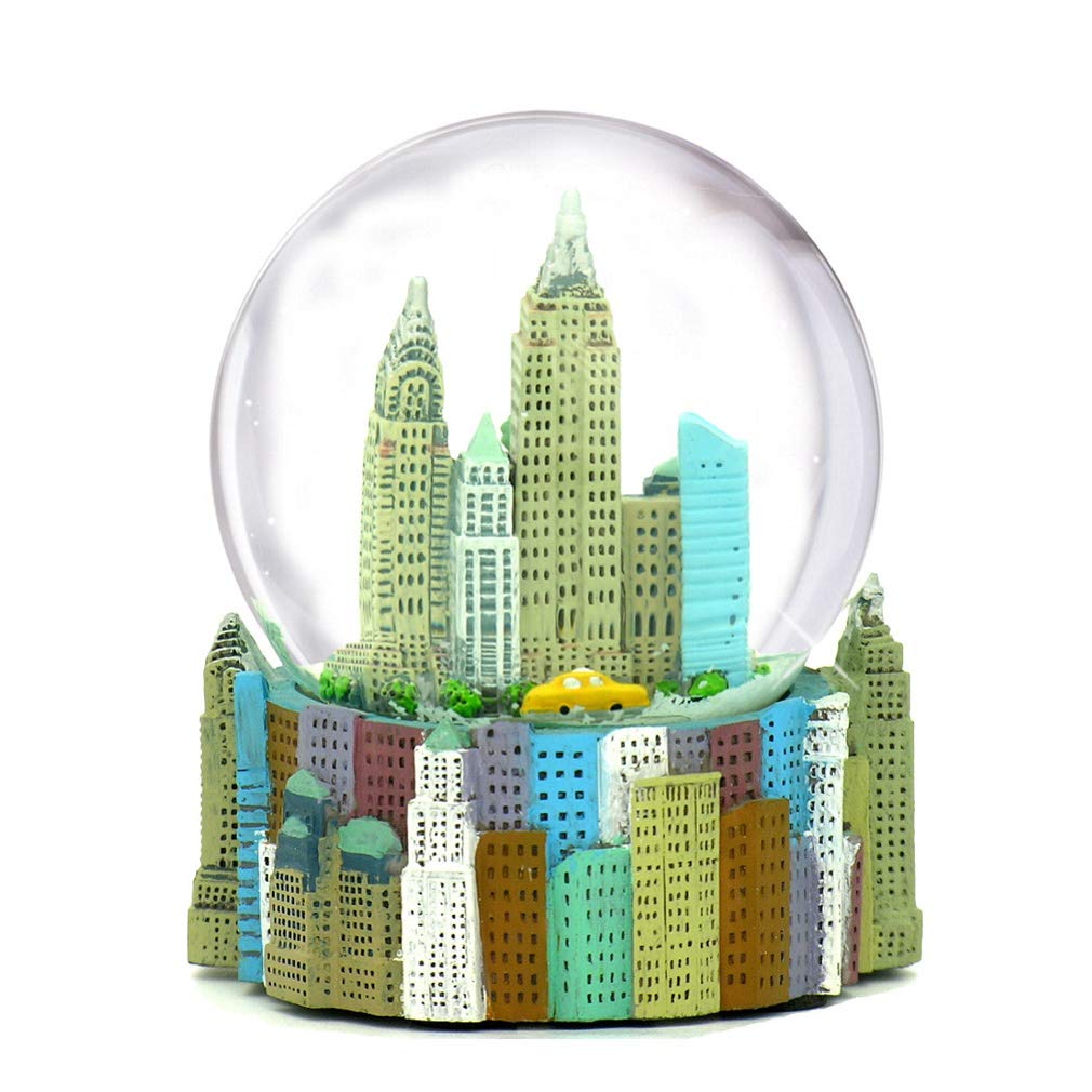 Skyline New York City Snow Globe Souvenir, 3.5 Inches Tall, 65mm