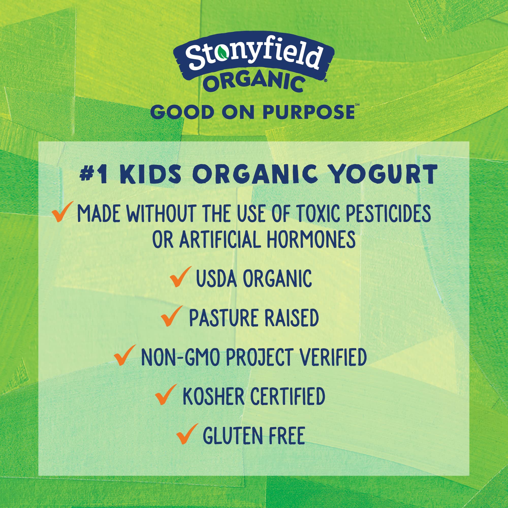 Stonyfield Organic Kids Strawberry & Strawberry Banana Lowfat Yogurt Cups Variety Pack, 4 oz. Each, 6 Ct