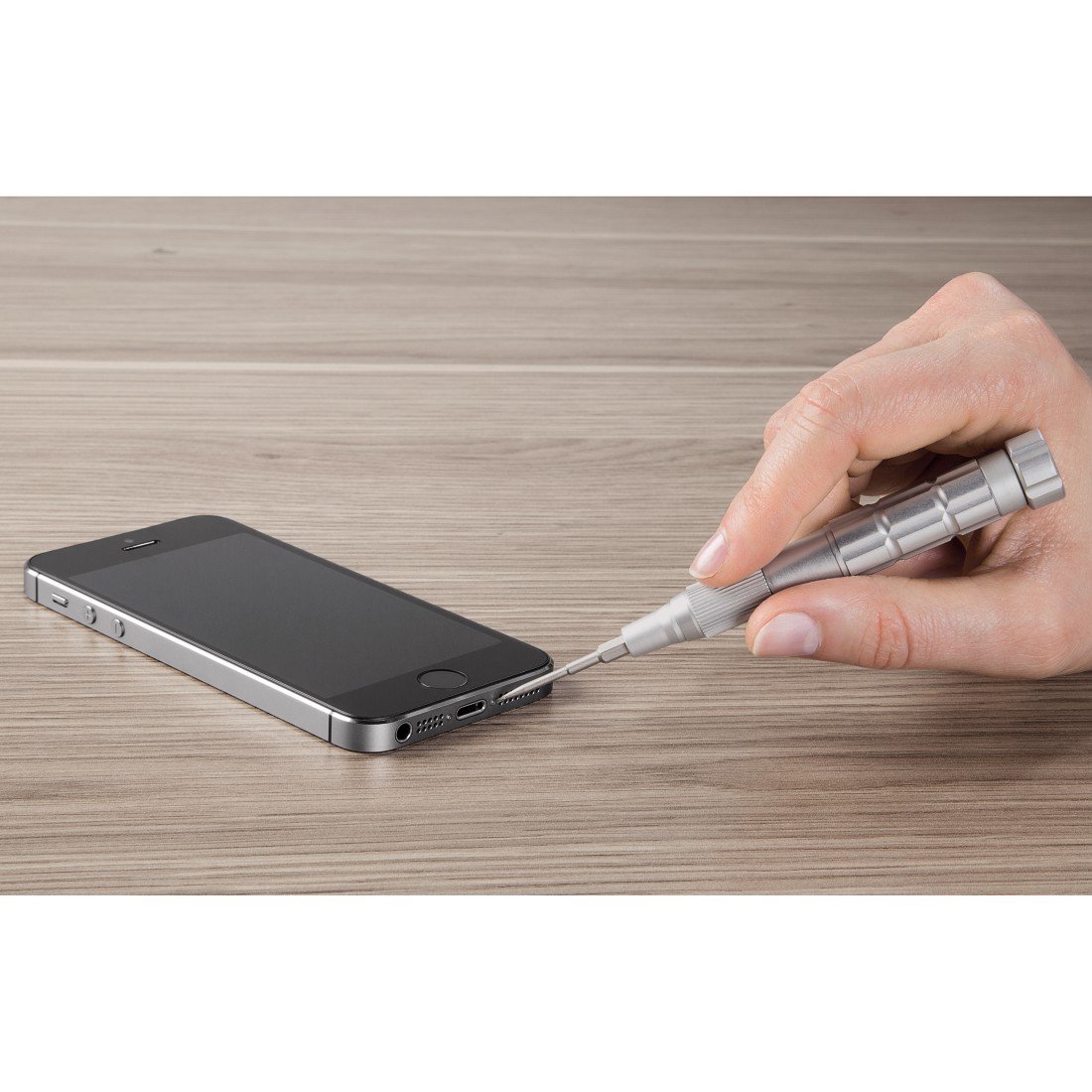 Hama | Portable Small Universal Precision Screwdriver Kit With Case, Silver
