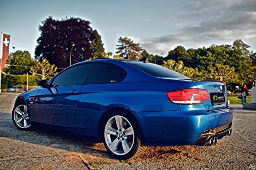 VViViD Blue Mirror Chrome Cast Vinyl Wrap Self-Adhesive Film Decal Air-Release Bubble and Air-Free 3MIL-VViViD8 (1ft x 5ft)