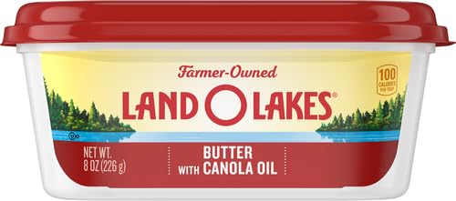 Land O LakesĀ® Butter with Canola Oil, Spreadable, 8 oz tub
