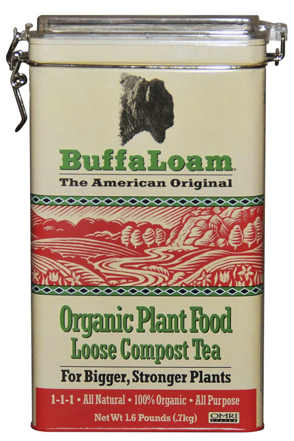 Buffaloam Organic 894755002361 BLPF Plant Food Loose Compost Tea, 1.6-Pound, tin(s) (1.6 lb)