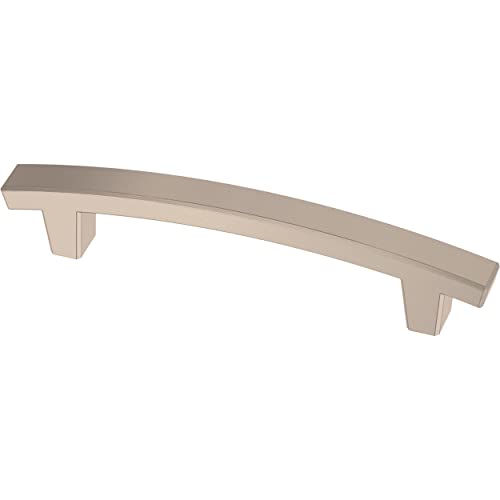 Franklin Brass Pierce (10-Pack) Cabinet Handles 4' Hole Center Brushed Nickel Kitchen Drawer Pulls Dresser, Furniture Hardware P29615K-SN-B