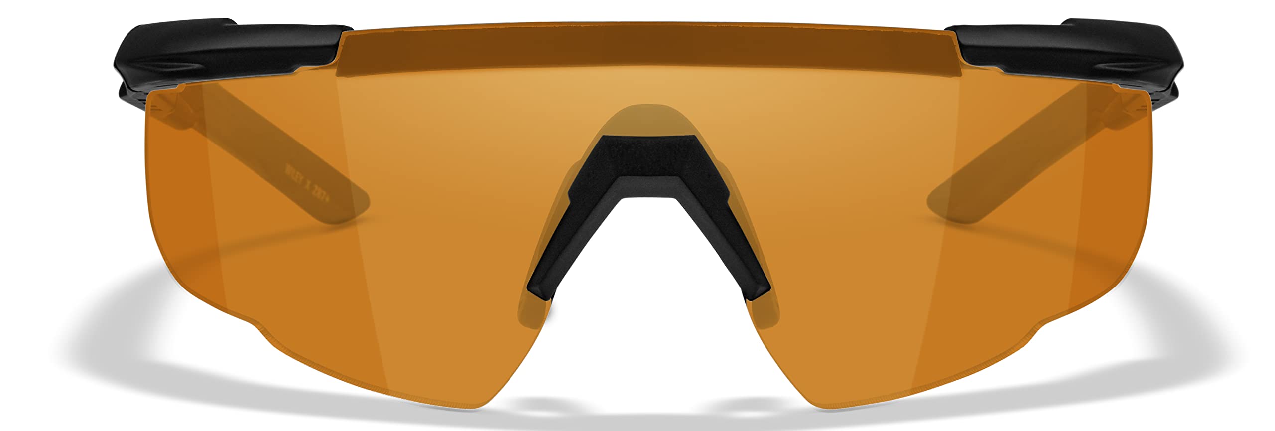 Wiley X Saber Advanced Shooting Glasses ANSI Z87.1+ Safety Sunglasses for Men UV and Eye Protection for Hunting and Shooting Matte Black Frames, Changeable Lenses, Ballistic Rated