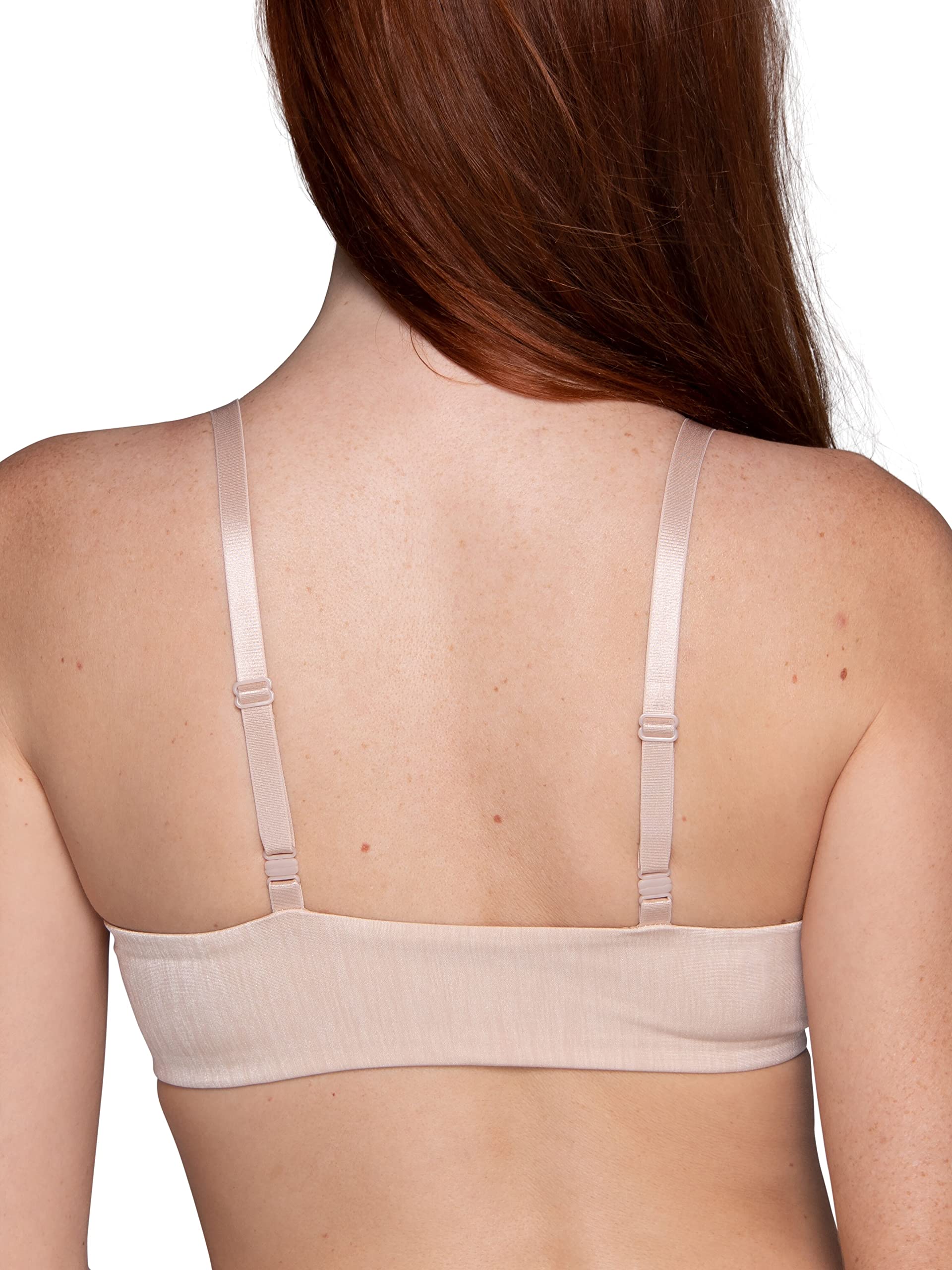 Vanity Fair Women's Illumination Front Closure Bra, 3-Way Convertible Staps, Lightly Lined Cups up to DD, Beige, 36C
