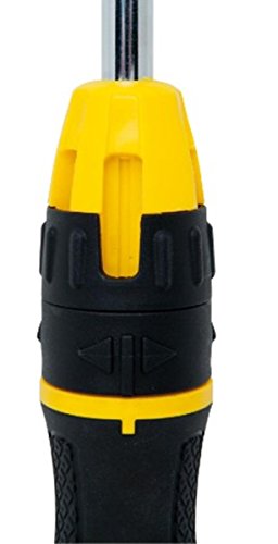 Stanley STHT0-62574 Bit-Screwdriver with 20 Bits and Ratchet, Black/Yellow