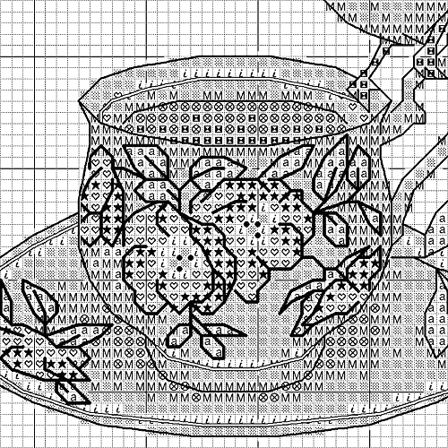 Dimensions Birdie Teacup Counted Cross Stitch Kit for Beginners, 6" Diameter, Multicolor 5 Piece