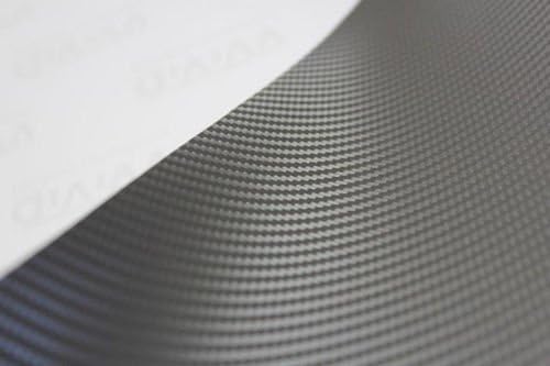 VViViD XPO Gunmetal Grey Carbon Fiber 5 Feet x 1 Foot Car Wrap Vinyl Roll with Air Release Technology