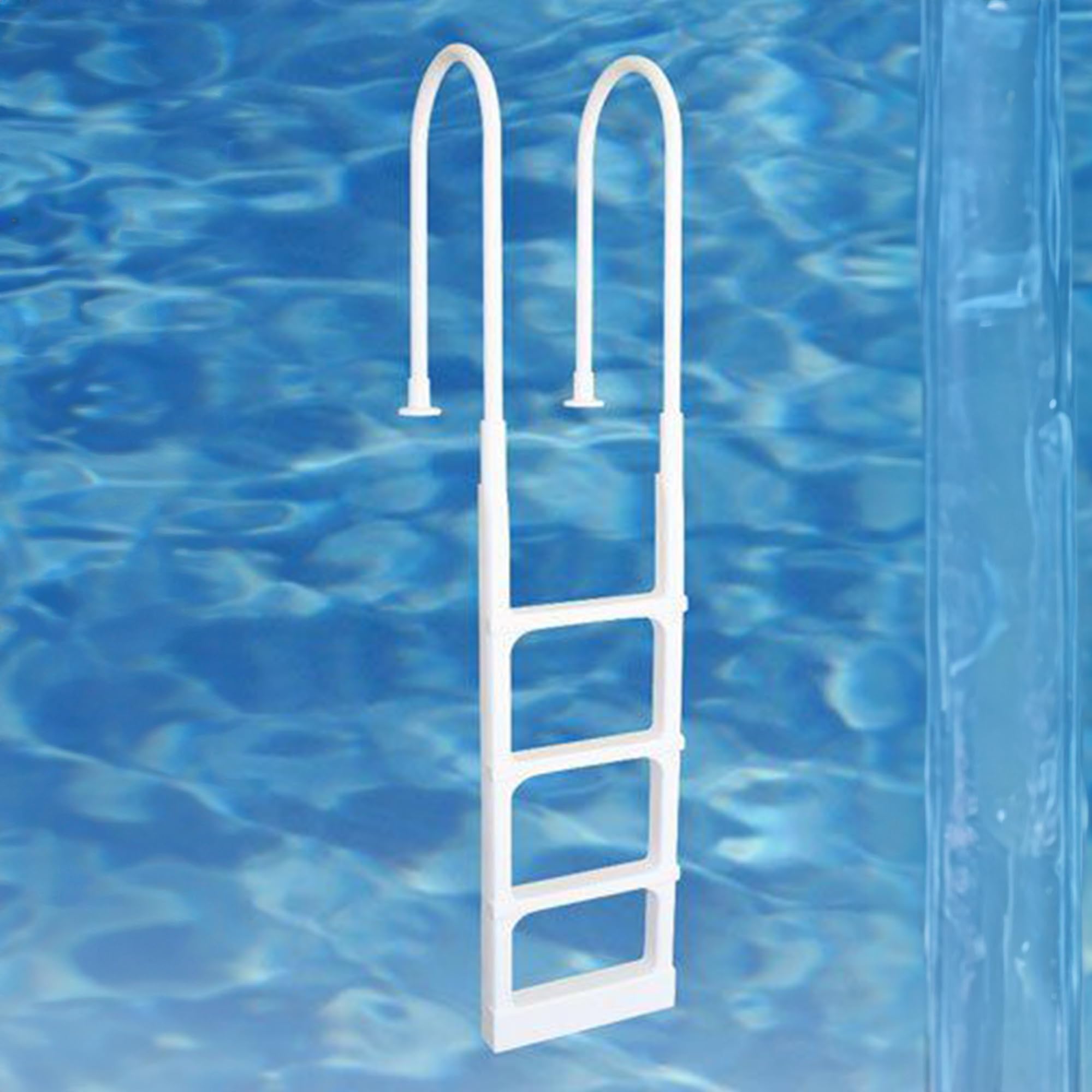 Main Access 200300 ProSeries Above Ground Pool Step Ladder, White