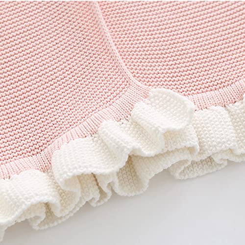 Lamgool Toddler Girls Cardigan Sweater Cable Knit Cotton Outwear Coat for Fall Winter 2-3T A-Pink