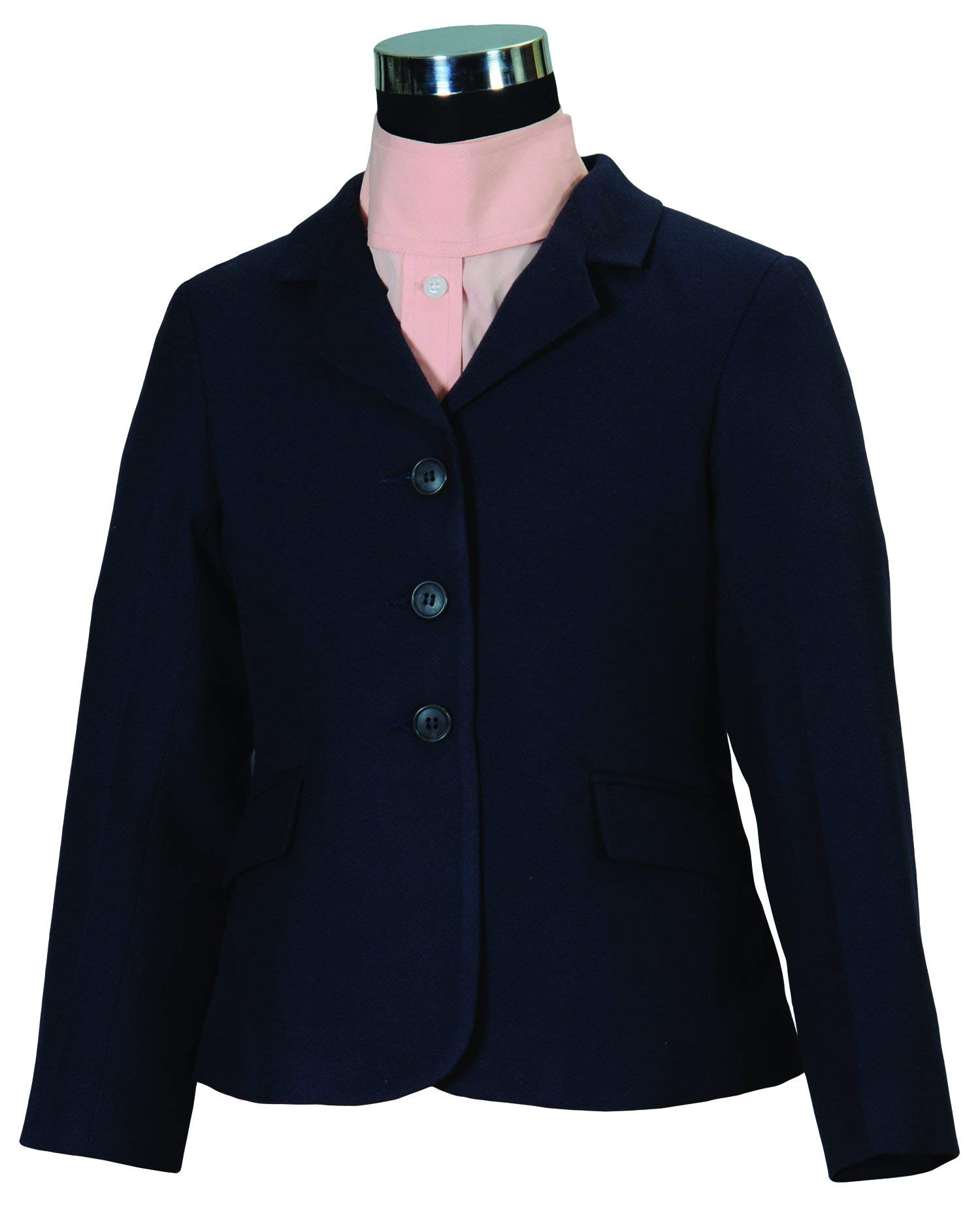TuffRider Girl's Starter Show Coat, Navy, 4