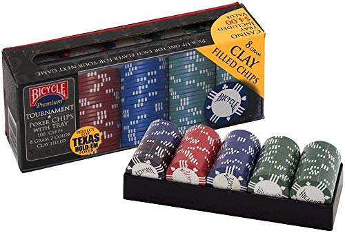 Bicycle Clay Poker Chip Set: 100 Count