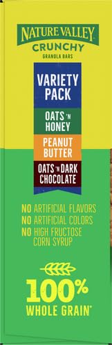 Nature Valley Crunchy Granola Bars, Variety Pack, 12 Bars, 8.94 OZ (6 Pouches)
