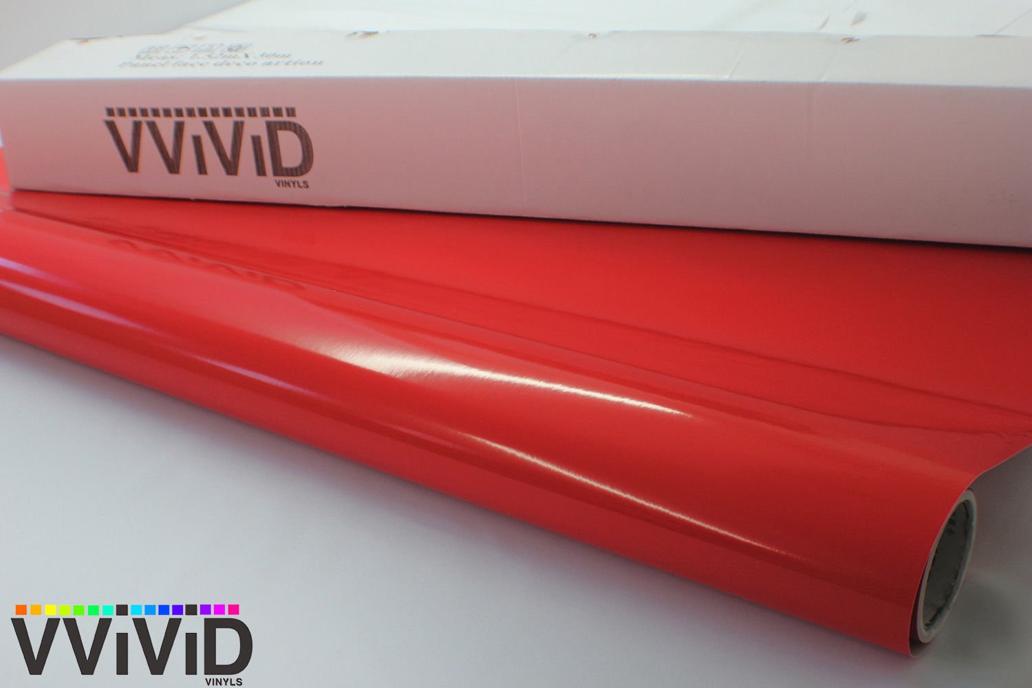 Red Gloss 60 Inches x 1 Foot Car Wrap Vinyl Roll with Air Release 3MIL-VViViD8