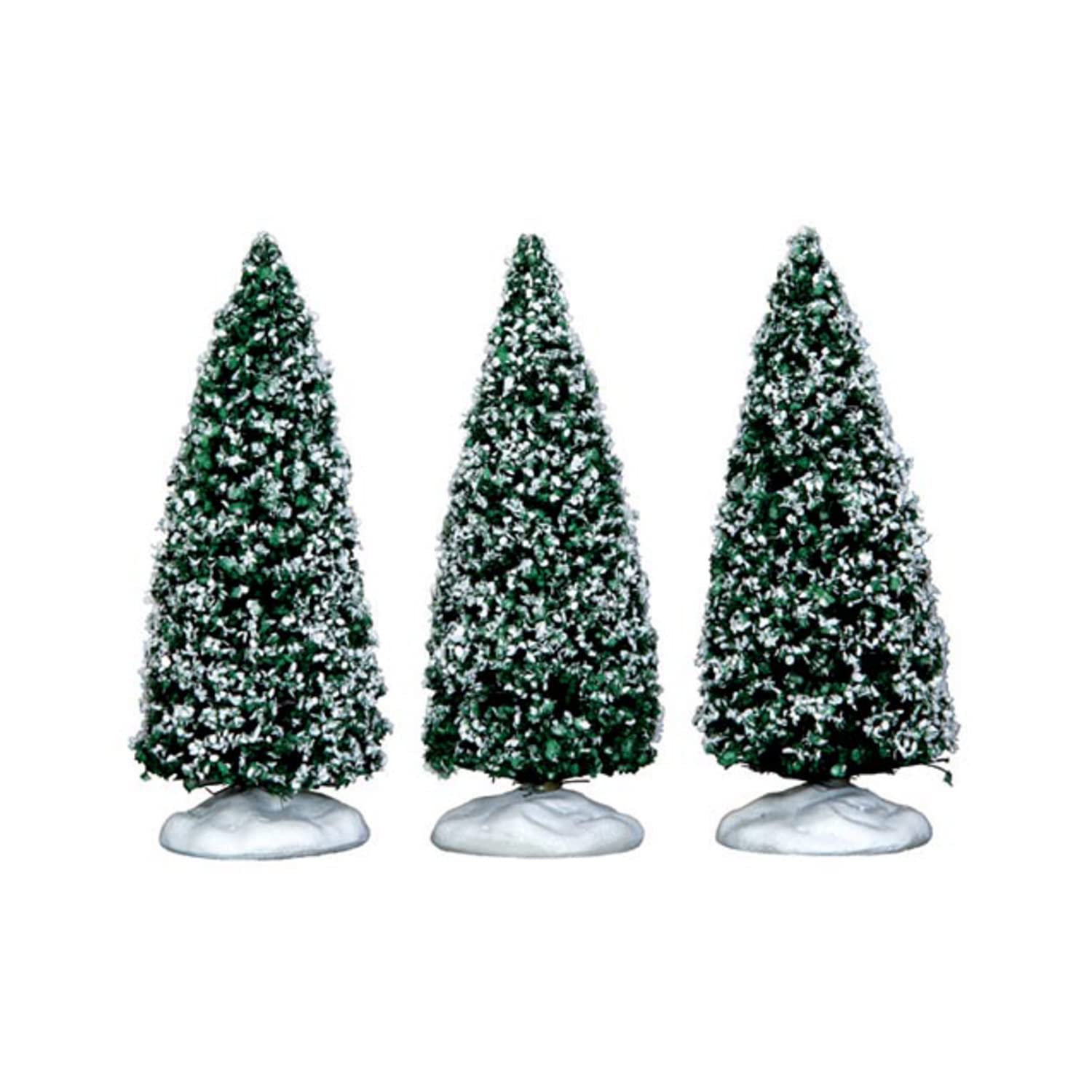 Lemax Village Collection Snowy Juniper, Set of 3 #34666