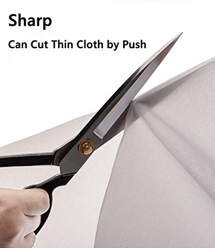 Fabric Tailor Shears Professional 12" Heavy Duty Sewing Scissors for Leather Clothes Industrial Strength High Carbon Steel Tailor Scissors Sharp for Home, Office, Dressmaker, Costume Designer
