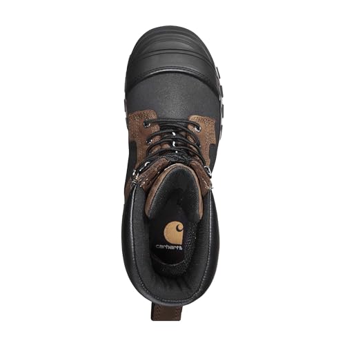 Carhartt Men's 10" Waterproof Insulated PAC Composite Toe Boot CMC1259,Brown Oiltan/Black Coated,13 M US