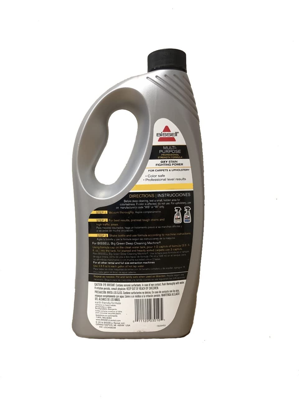 Bissell Commercial-85T6-1 Carpet Cleaner, 30-40 oz Bottle, 4.5 to 5.5 pH,Green