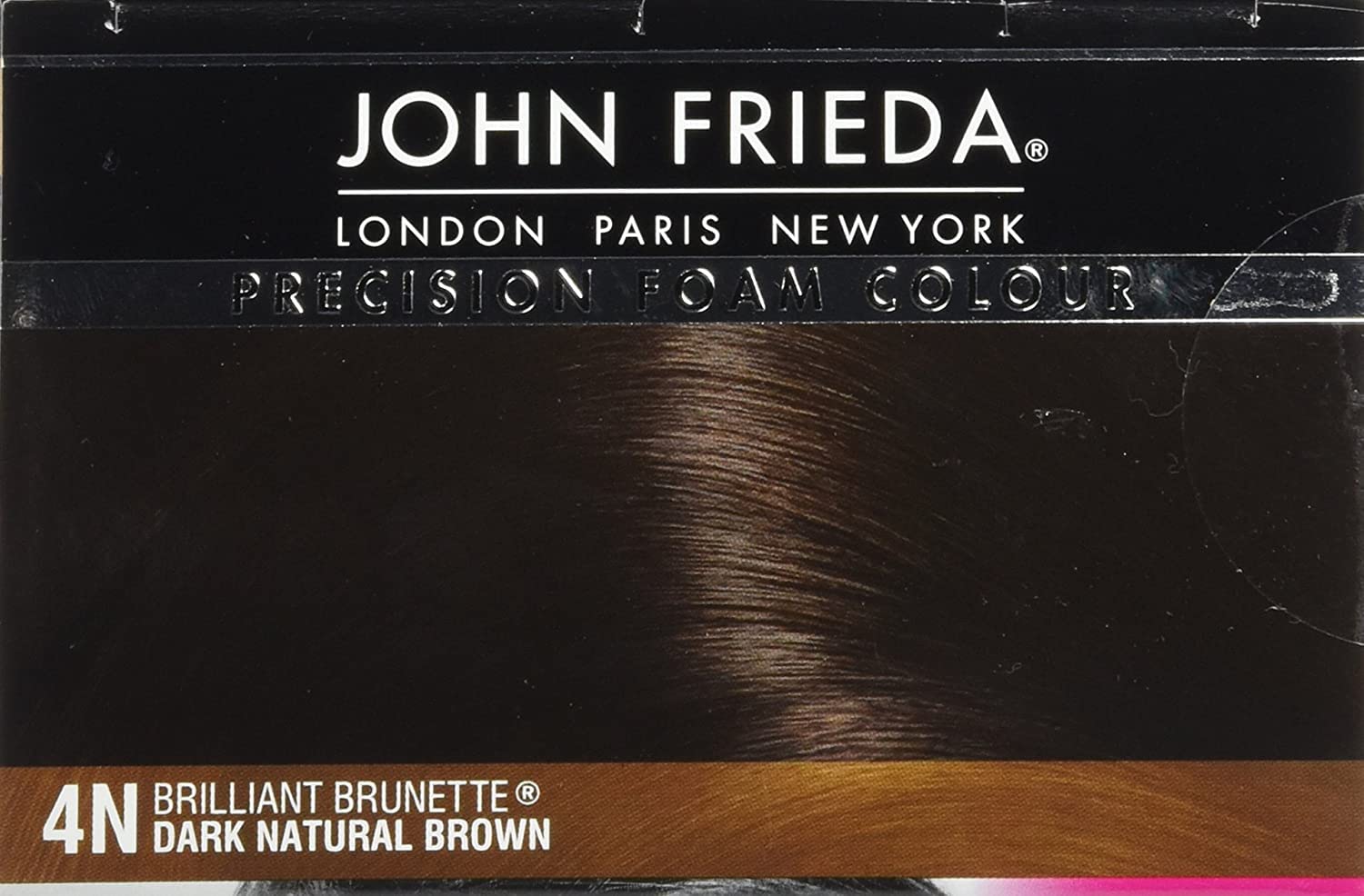 John Frieda Precision Foam Hair Colour, Dark Natural Brown 4N, 2 pk