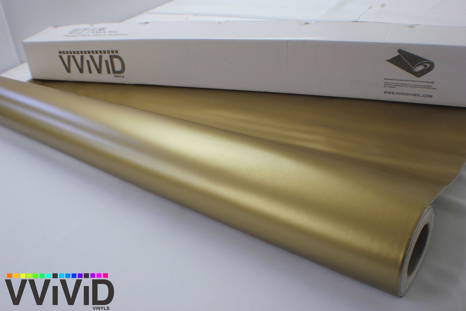 VViViD Matte Metallic Pearl Gold 2ft x 5ft Car Wrap Vinyl Roll with Air Release 3MIL-VViViD8
