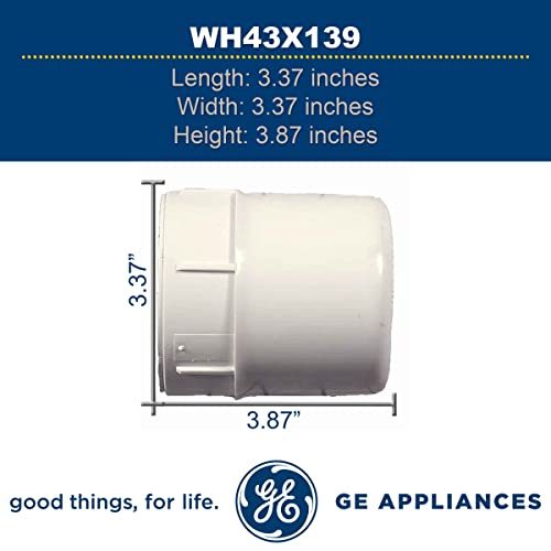 GE WH43X139 Genuine OEM Fabric Softener Dispenser Cup (White) for GE Washing Machines