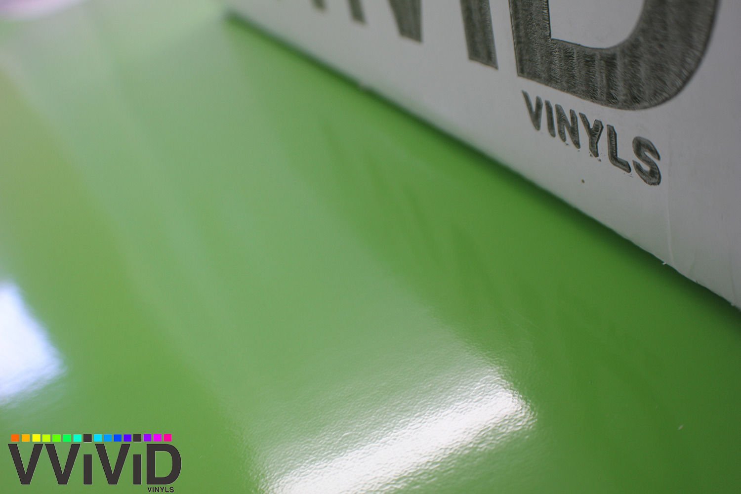 VViViD Lime Green Gloss 60 Inches x 1 Foot Car Wrap Vinyl Roll with Air Release 3MIL-VViViD8