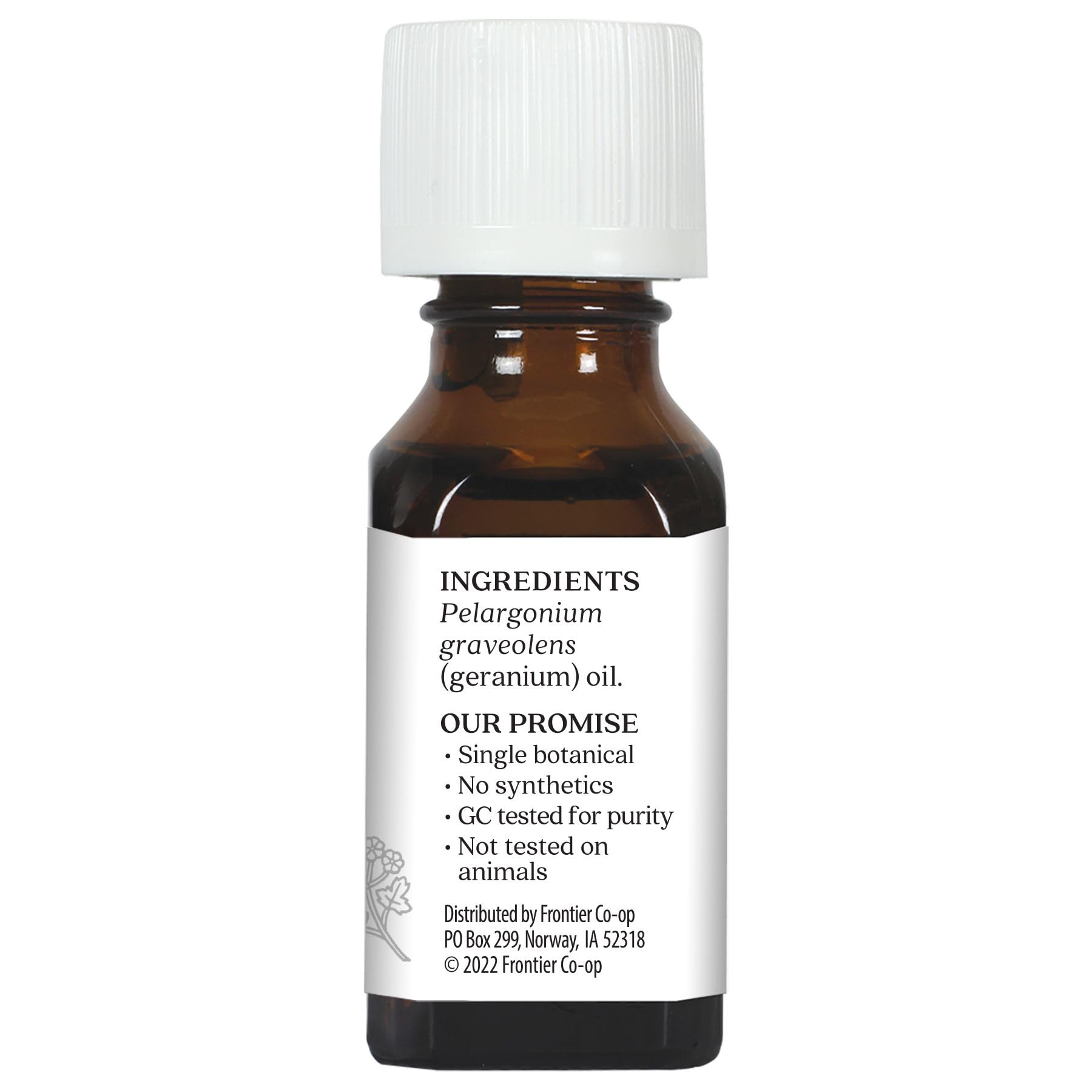 Aura Cacia 100% Pure Geranium Essential Oil | GC/MS Tested for Purity | 15 ml (0.5 fl. oz.) | Pelargonium graveolens