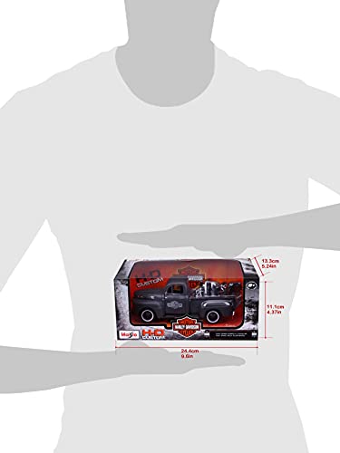 Maisto 1:24 Scale 1948 Ford F-1 Pickup and Harley Davidson 1942 WLA Flathead Diecast Vehicles