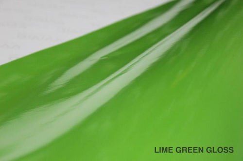 VViViD Lime Green Gloss 60 Inches x 1 Foot Car Wrap Vinyl Roll with Air Release 3MIL-VViViD8