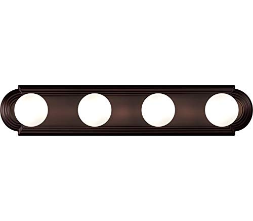 Essentials-4 Light Bath Vanity in style-24 Inches Wide by 4.75 inches high-Oil Rubbed Bronze Finish